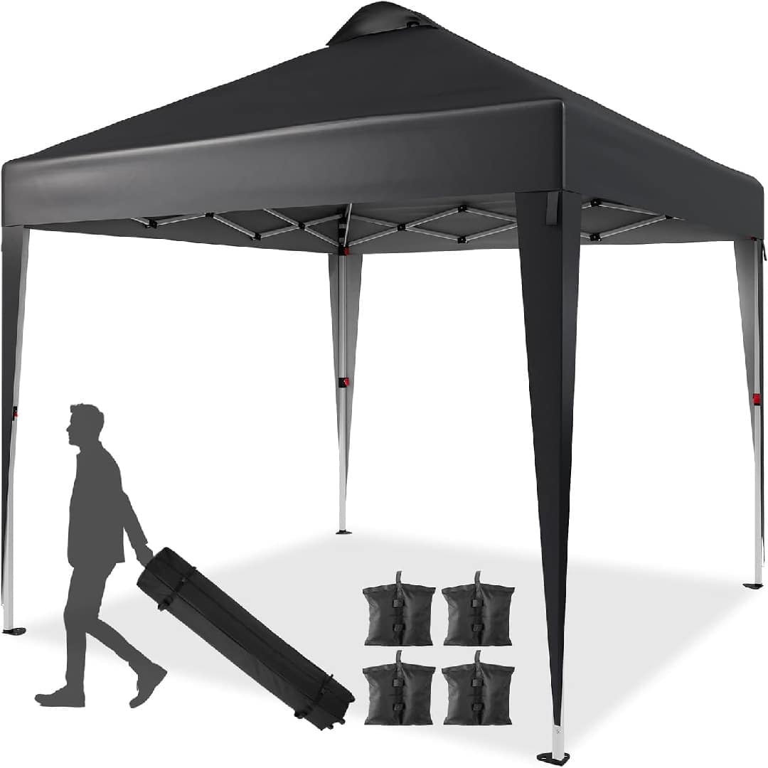EastVita 10x10 Pop Up Canopy Tent Commercial Heavy Duty Instant Setup ...