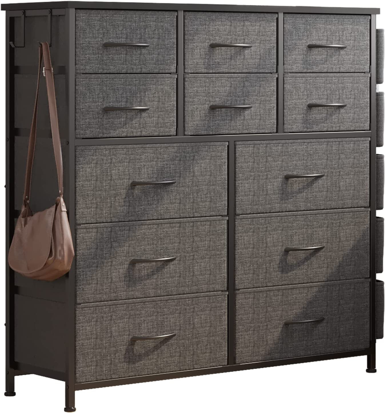 EastVita 12 Dresser Drawer for Bedroom, Chests of Drawers for Hallway ...
