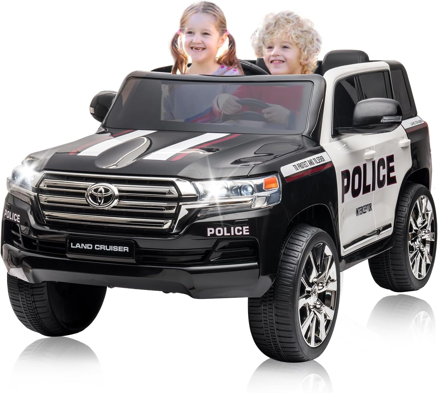 EastVita 12V Four-Wheel Drive Children's Electric Car, 4x4 Off-Road ...
