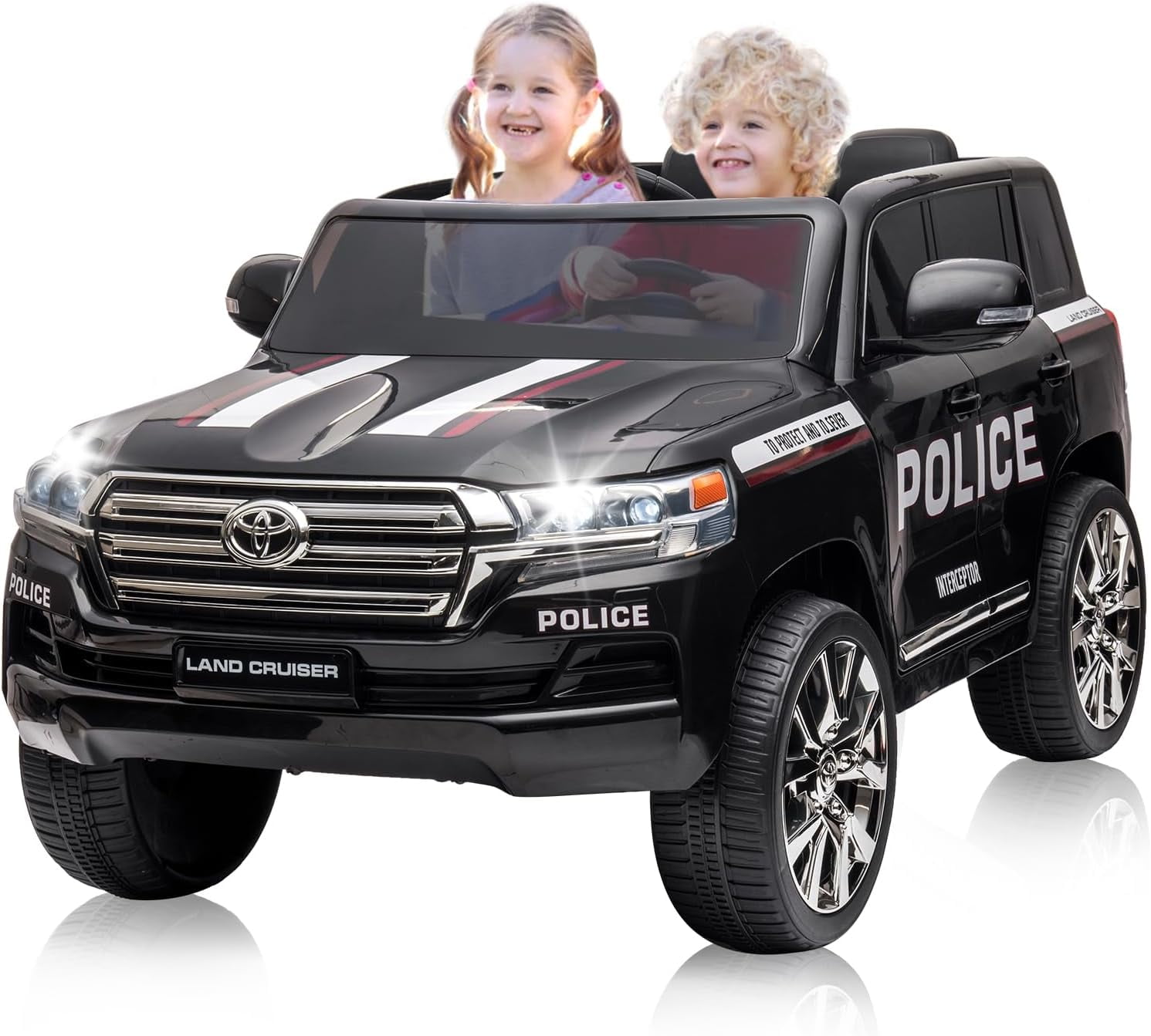 EastVita 12V Four-Wheel Drive Children's Electric Ride on Car, 4x4 Off ...