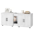 EastVita 140 x 45 x 52 Cm Hidden Cat Litter Box Furniture for 2 Cats ...