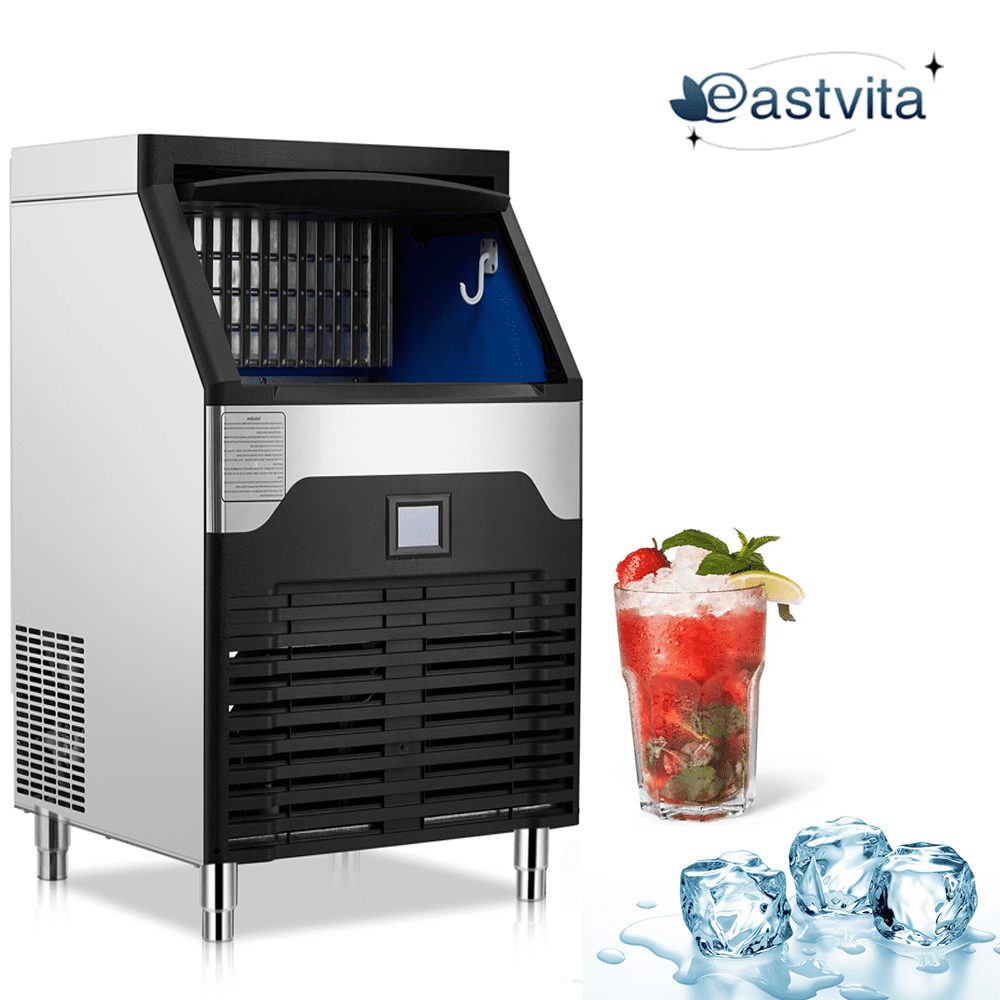 EastVita 160LBS Commercial /Home Ice Maker Machine, Stainless Steel ...