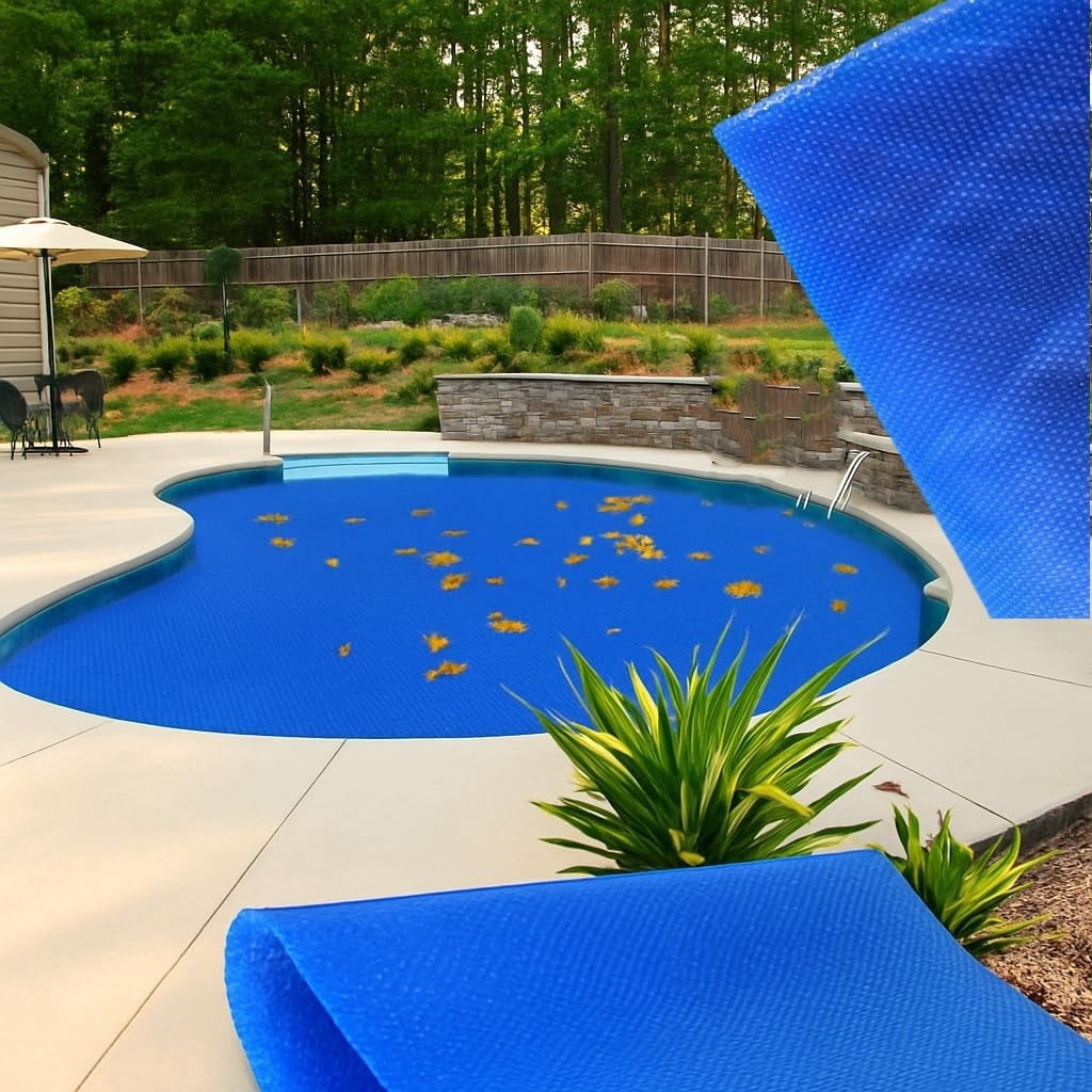 EastVita 18x36 FT Rectangle Solar Pool Cover for Inground and Above ...