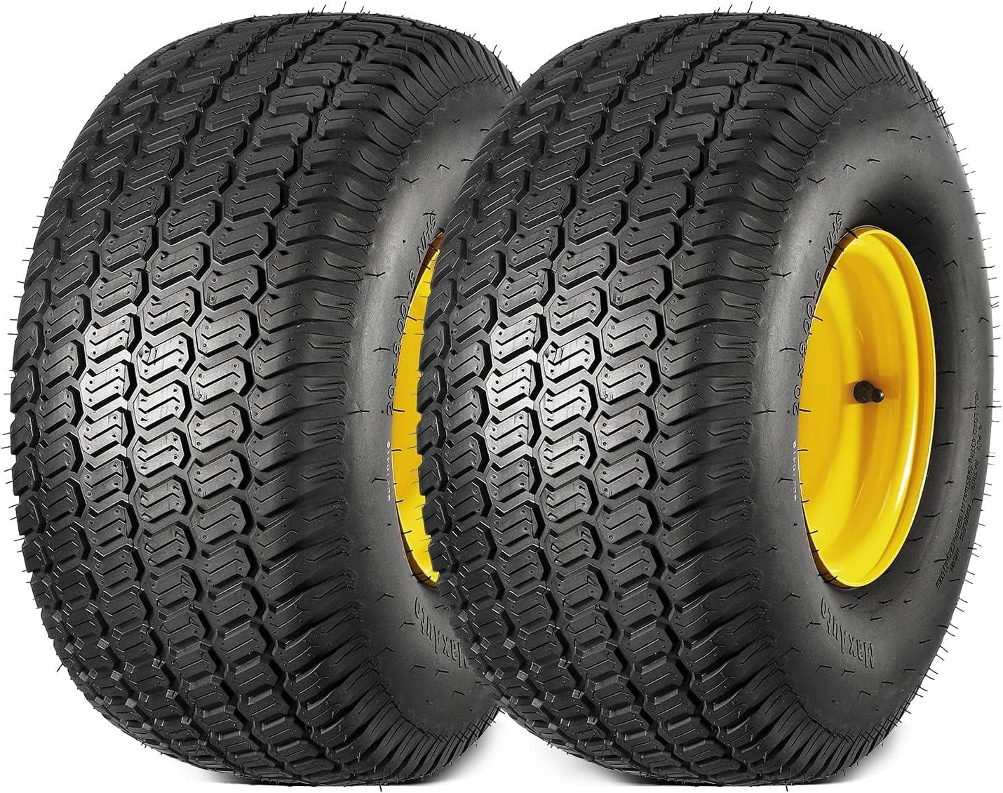 EastVita 18x8.50-8 Lawn Mower Tires with Rim,18x8.5-8 Tractor Turf Tire ...
