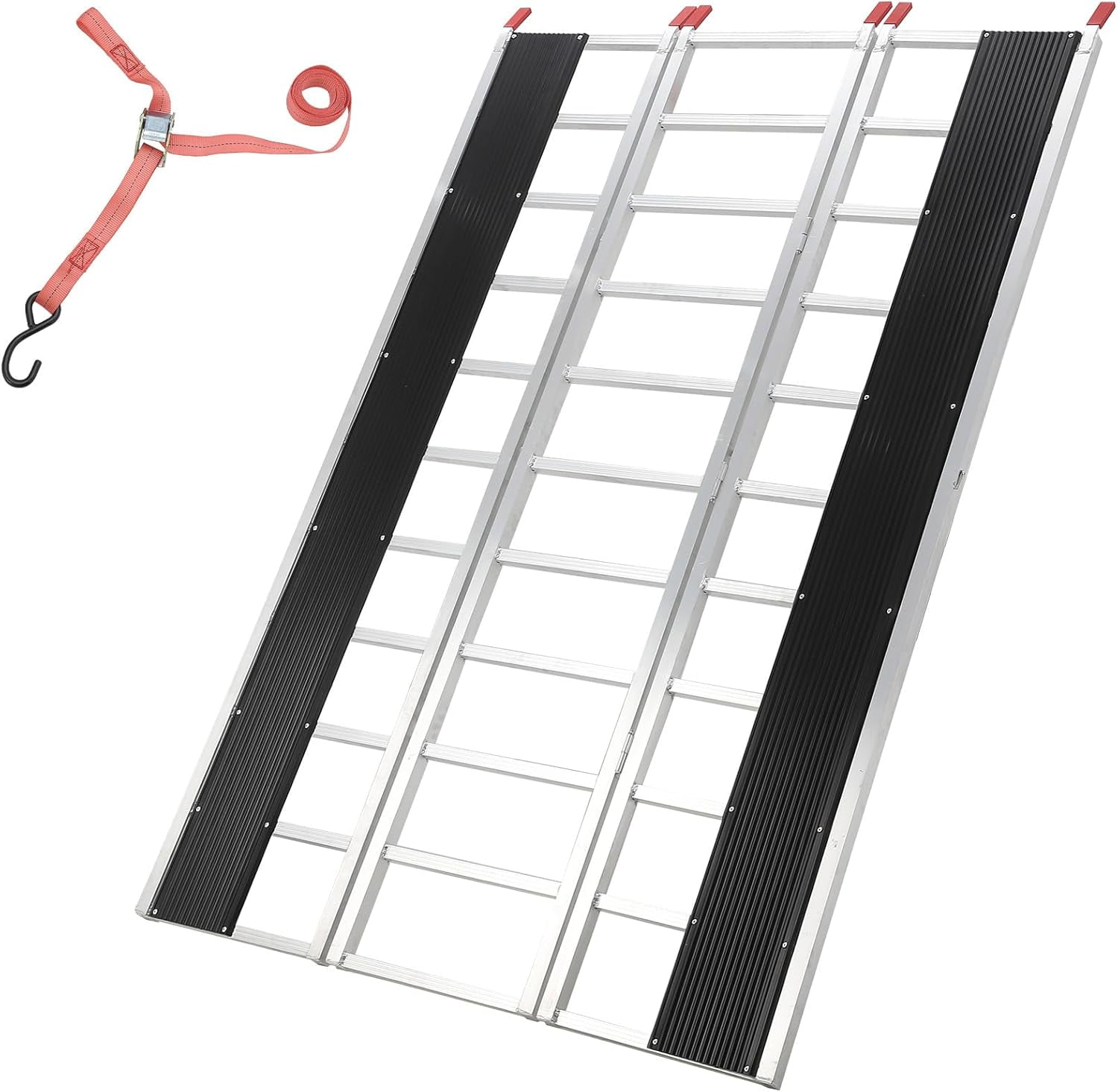 EastVita 1Pcs Aluminum Ramps, 1500 Lbs Folding Loading Ramps for Pickup ...