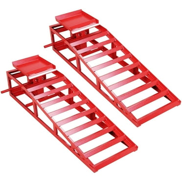 2 Pack Hydraulic Car Ramps 5T 10000lbs Low Profile Car Lift Service ...