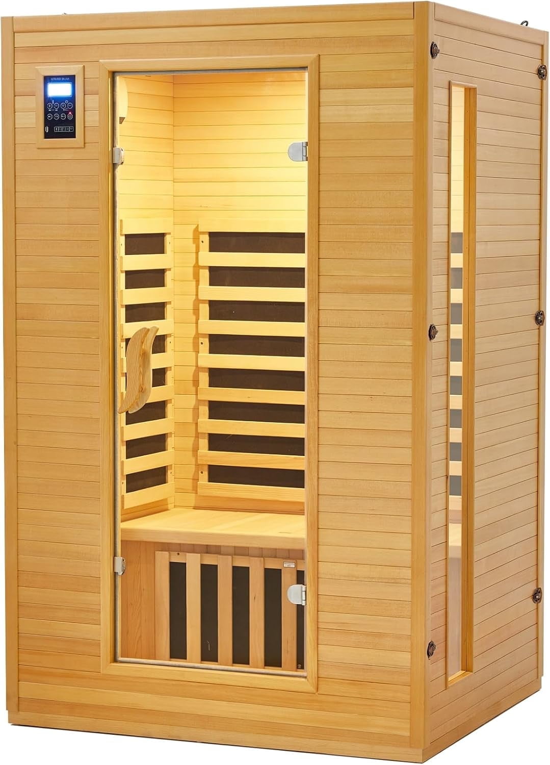 EastVita 2 Person Home Sauna Spa,6 Heating Plate Infrared Physical ...