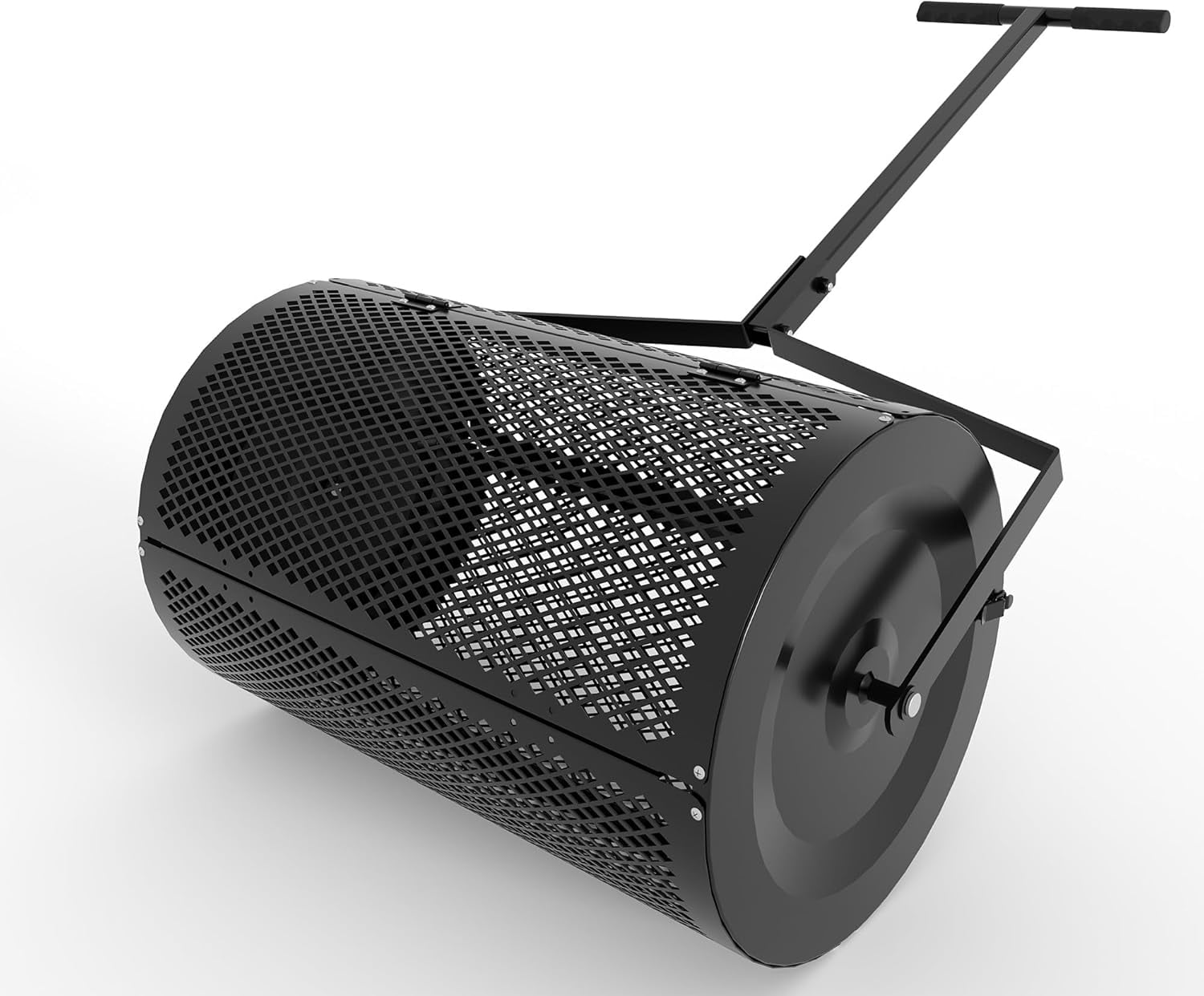 EastVita 24 Inch Heavy Duty Compost Spreader Open-Drum Door Adjustable ...