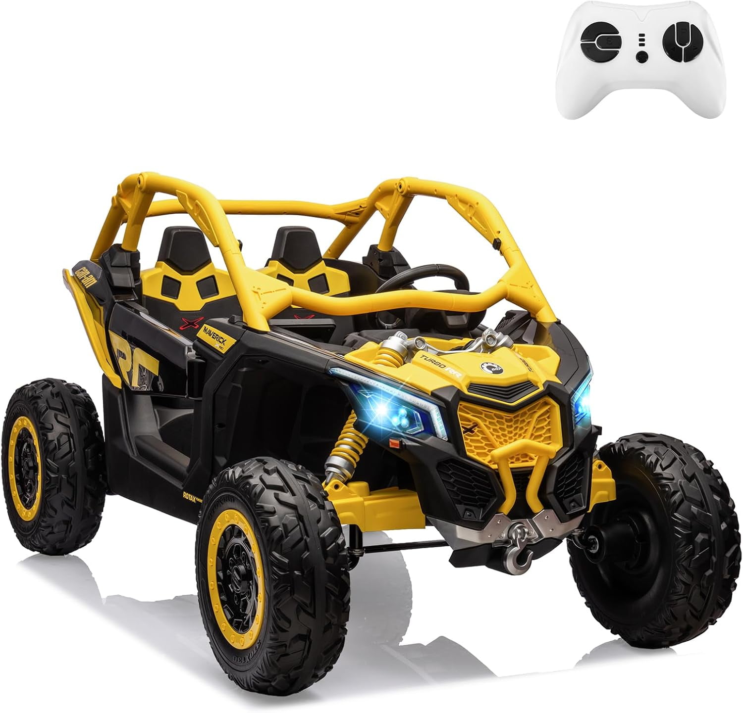 EastVita 24V 2 Seats Ride on Car 200W Motors UTV,with Remote Control 23 ...
