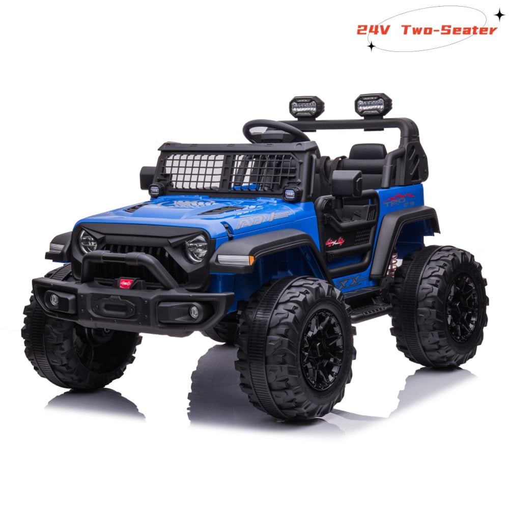 EastVita 24V Kids Ride on Electric Car with Remote Control 2 Seats 20 ...