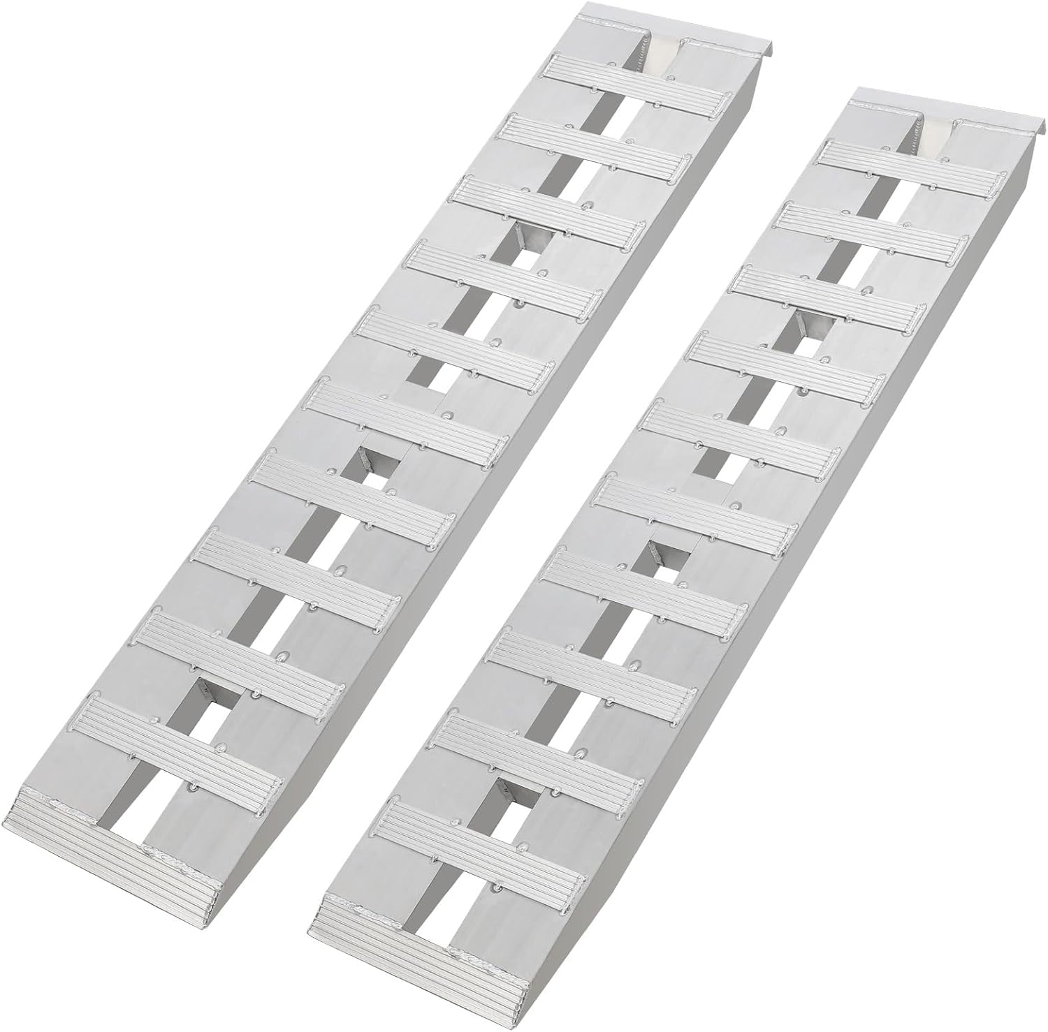 EastVita 2Pcs Aluminum Ramps, 6800 Lbs Folding Loading Ramps for Pickup ...