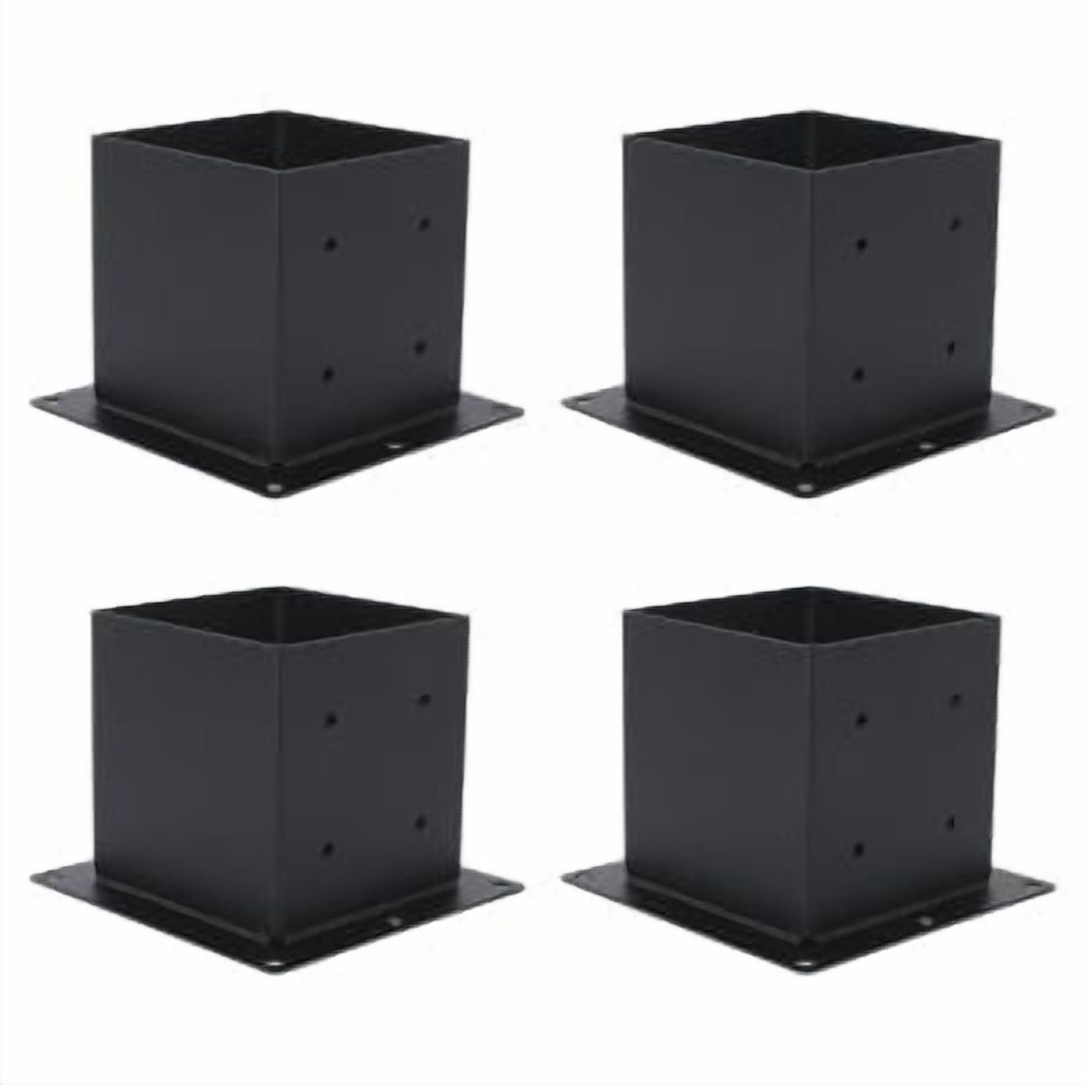 EastVita 2mm Steel Deck Post Base - 4-Pack 7.5*7.5*5.8 Inch Heavy Duty ...
