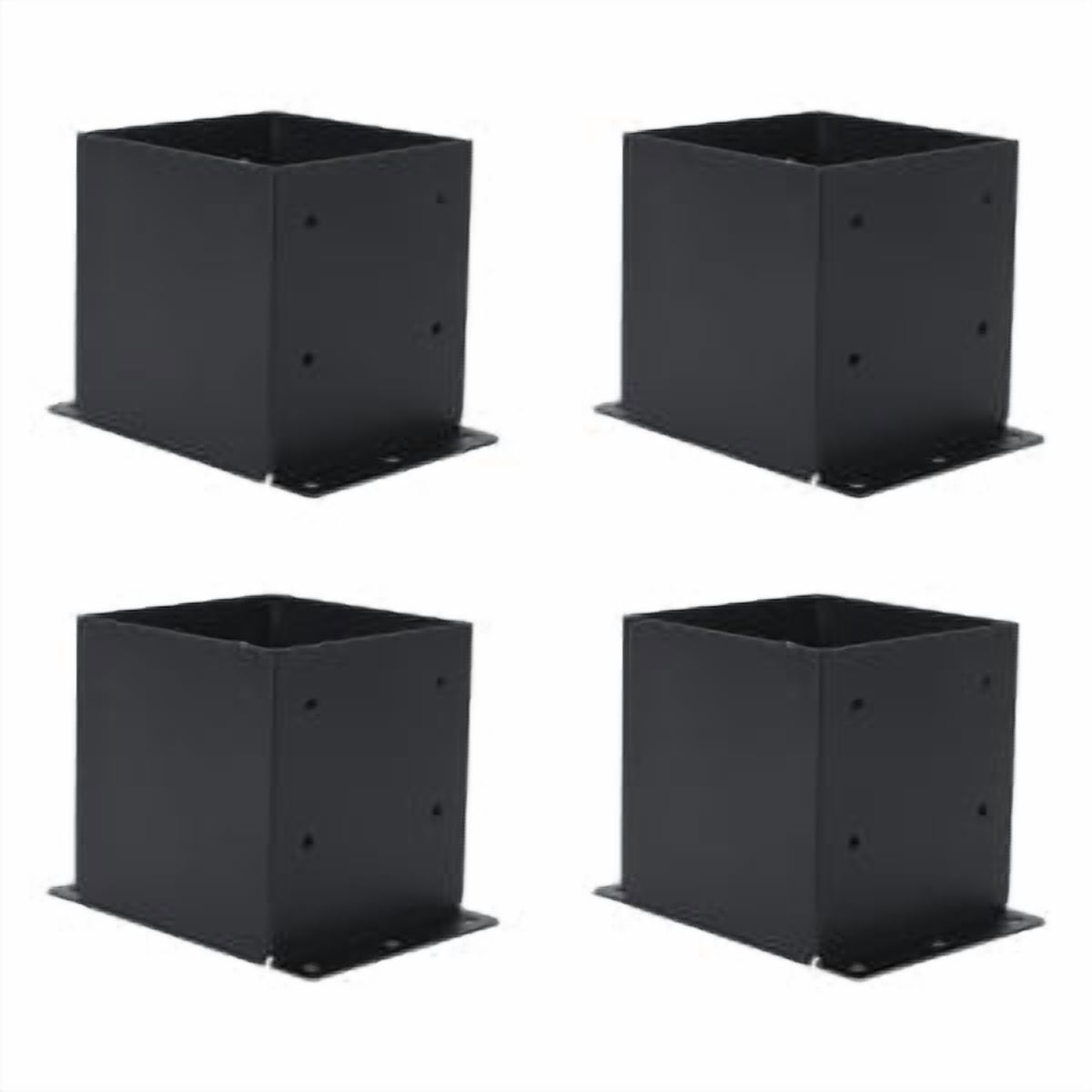 EastVita 2mm Steel Deck Post Base 4-Pack 8.2*6*6 Inch Heavy Duty Post ...
