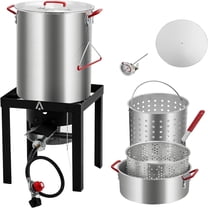 Turkey Deep Fryer 30-qt, Outdoor Aluminum Boiler Steamer Kit, 54,000 ...