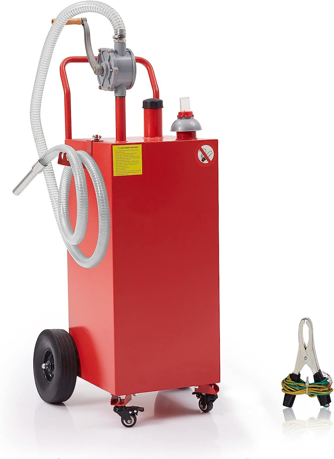 EastVita 40 Gallon Gas Caddy with Pump Gasoline Tank Fuel Storage Tank ...