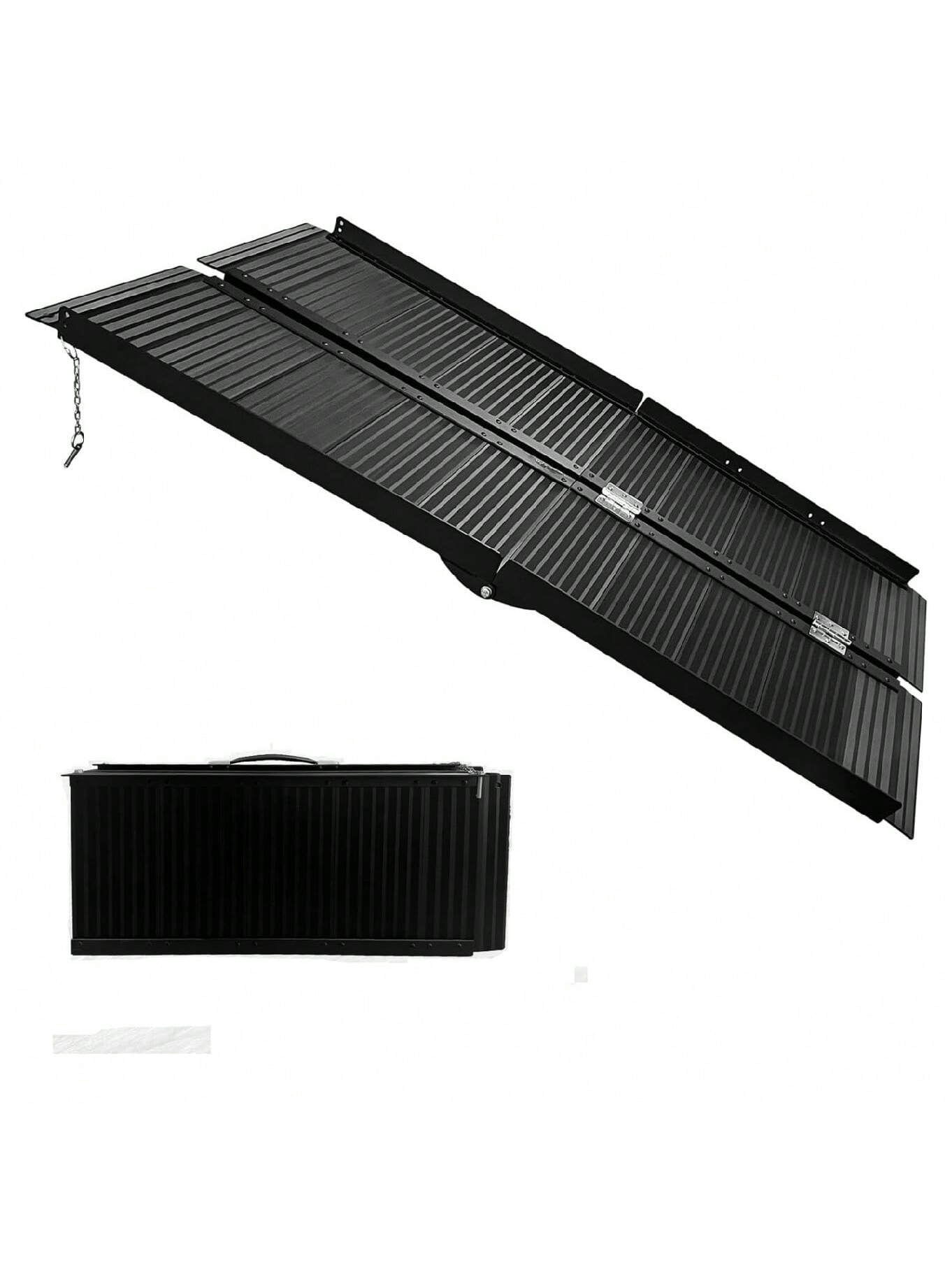 EastVita 5FT Portable Wheelchair Ramp With Handle Non-Slip Aluminum ...