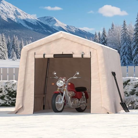 WhizMax EastVita 8x12x7 ft Portable Shed,Outdoor Storage Shelter,Heavy ...