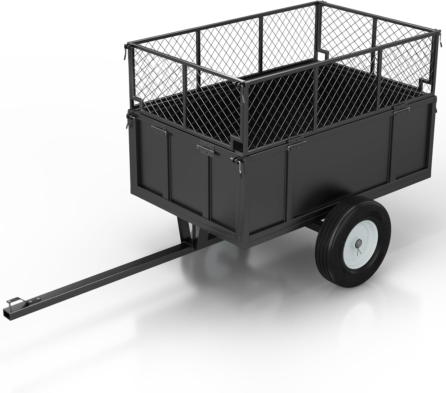 EastVita 750lbs Heavy Duty Utility Dump Trailer,17 Cubic Feet Lawn ...