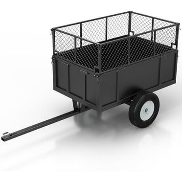 VEVOR Heavy Duty Steel Dump Cart, 750 lb Capacity, 15 Cubic Feet, Pull ...
