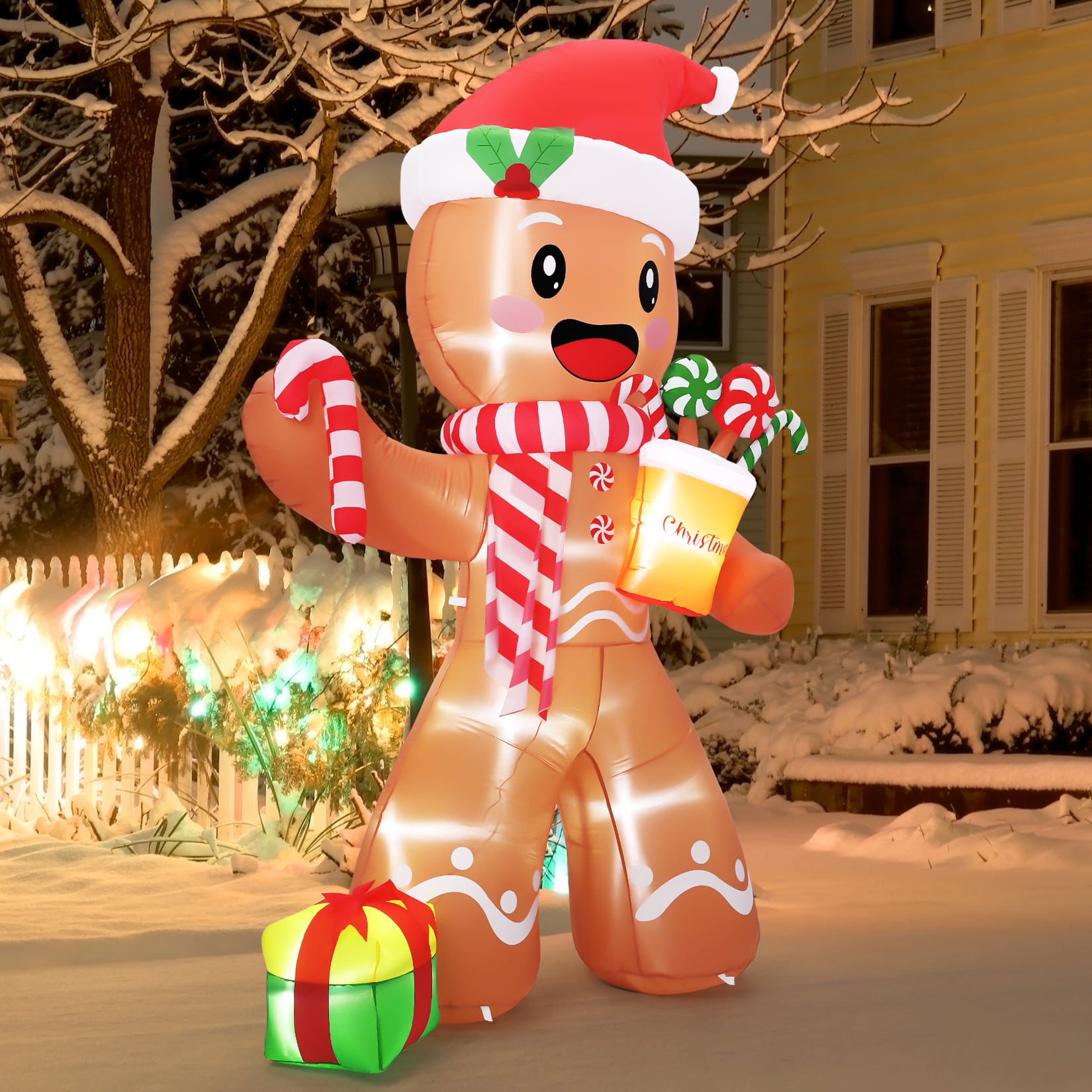 EastVita 8 FT Christmas Inflatables Outdoor Decorations, 240CM ...