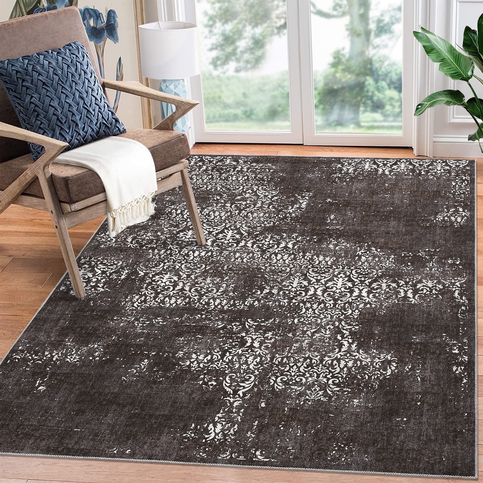 EastVita Area Rugs Carpets 170Gsm Pile (1150Gsm) Chenille B Cotton Tpr ...