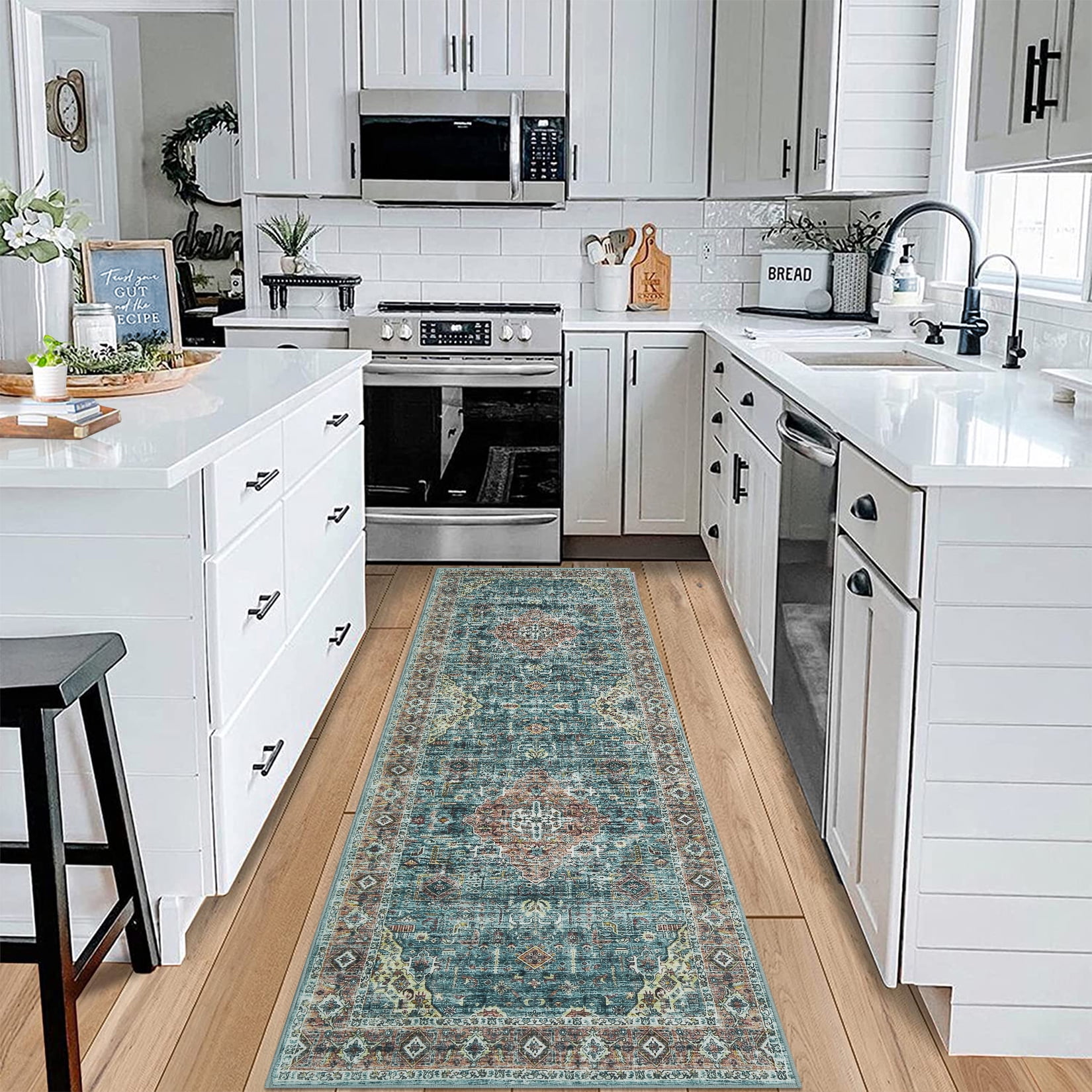 EastVita Area Rugs Carpets 2*6 Long Runner Rug Persian Distressed Print ...
