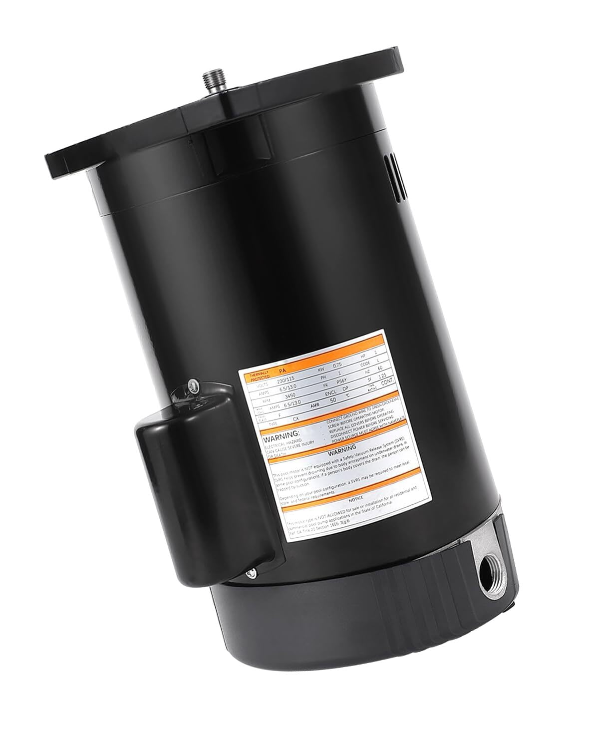 EastVita B2853 Pool Pump Motor Replacement 2/3HP 3450RPM 115V/230V Dual ...