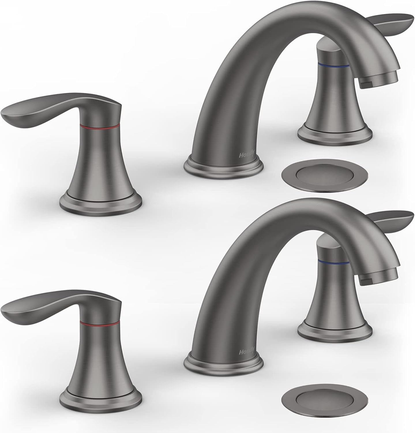 EastVita Bathroom Sink Faucet Faucet for Bathroom Sink Widespread Gun ...