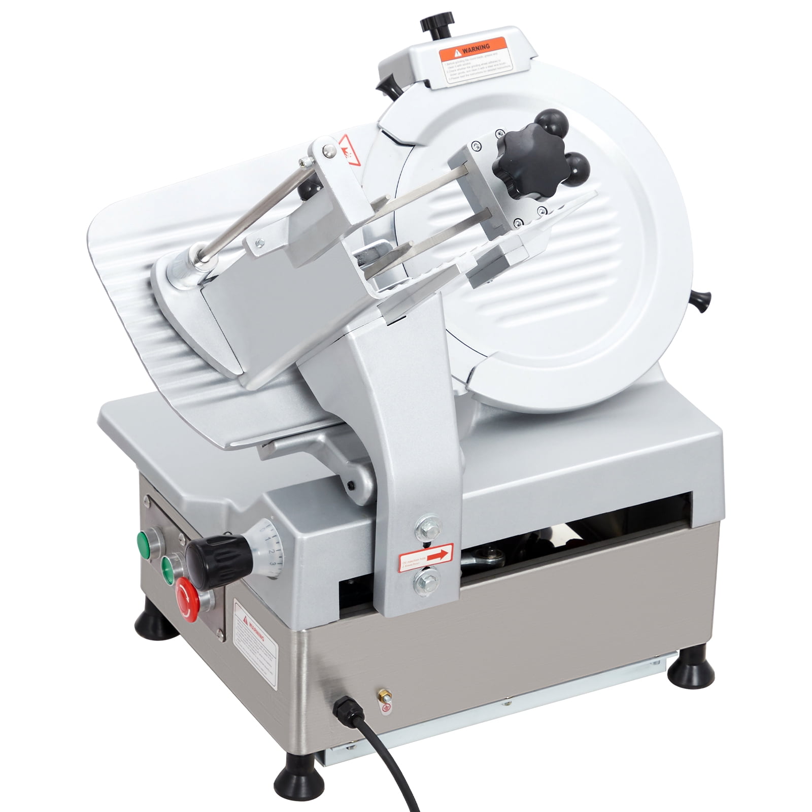 EastVita Commercial Meat Slicer, 13" Steel Blade, 210W Motor, 0-12mm ...