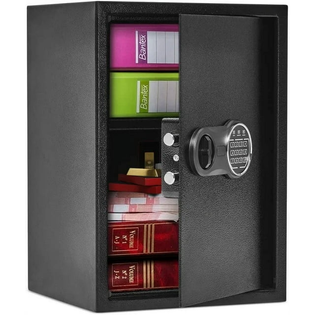 EastVita Digital Security Safe Box with Keypad Lock, Double Safety Key ...