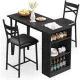 EastVita Dining Table Set of 2, Kitchen Bar Table and Chairs , Counter ...