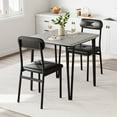 EastVita Dining Table for 2, Small Square kitchen Dinner Table Set for ...