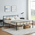 EastVita FULL Size Bed Frame Sturdy Modern Stylish Iron Bed with ...