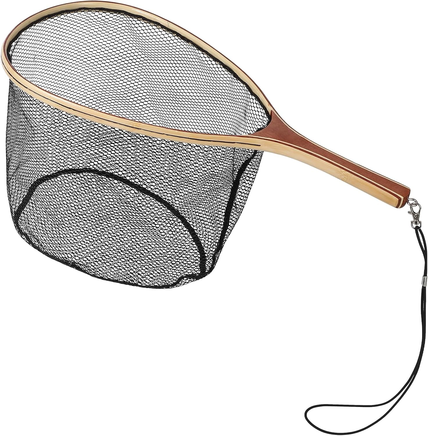 EastVita Fly Fishing Net for Trout, Curved Handle Fly Fishing Landing ...