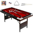 EastVita Foldable Pool Table,Portable Folding Billiard Table for Adults ...
