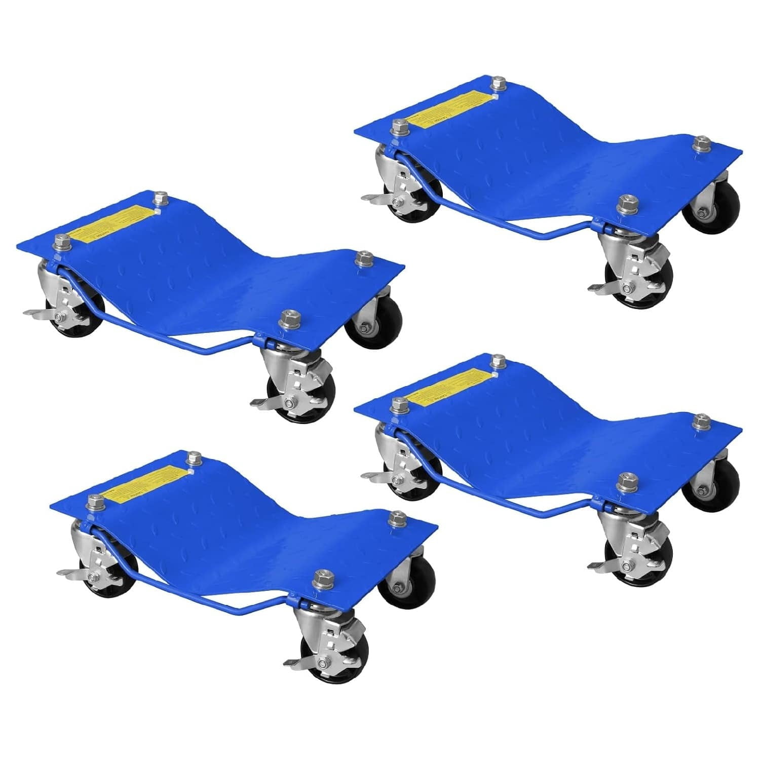 EastVita Heavy Duty Car Dollies Set 4 - Wheel Dolly 6000LBS Capacity ...