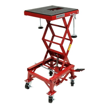 Hydraulic Motorcycle Lift Jack, 1500 LBS Capacity, ATV Scissor Lift ...