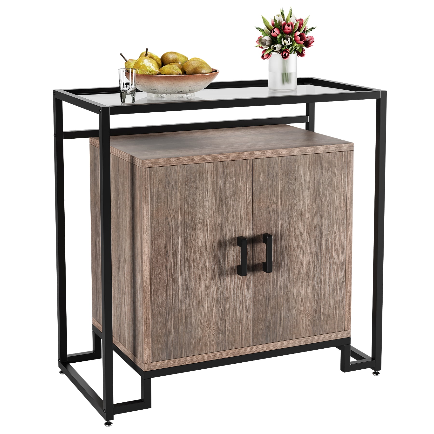 EastVita Modern Storage Cabinet - Large Storage Capacity, 2-Door Design ...