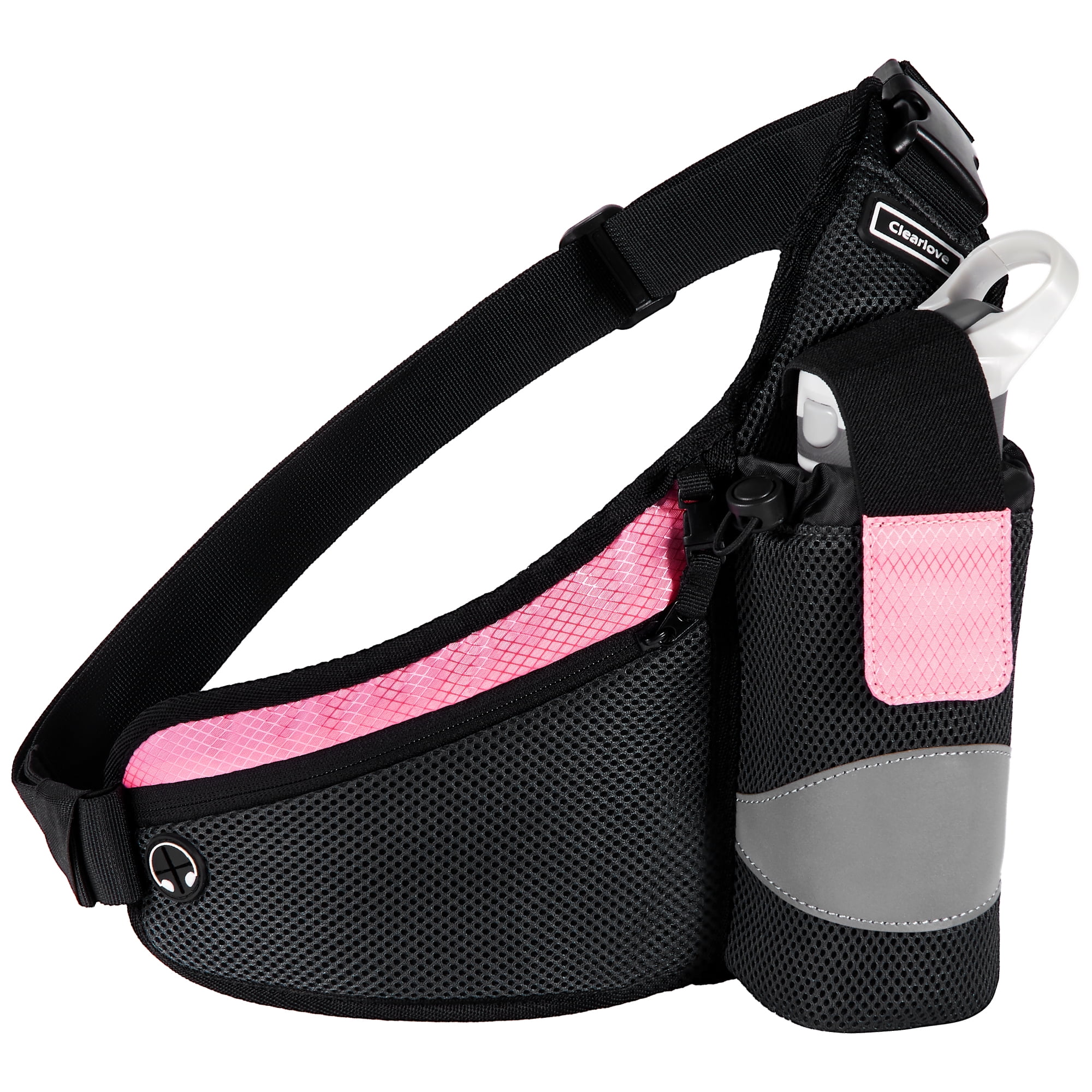 EastVita No-Bounce Fanny Pack with Large Water Bottle Holder for ...