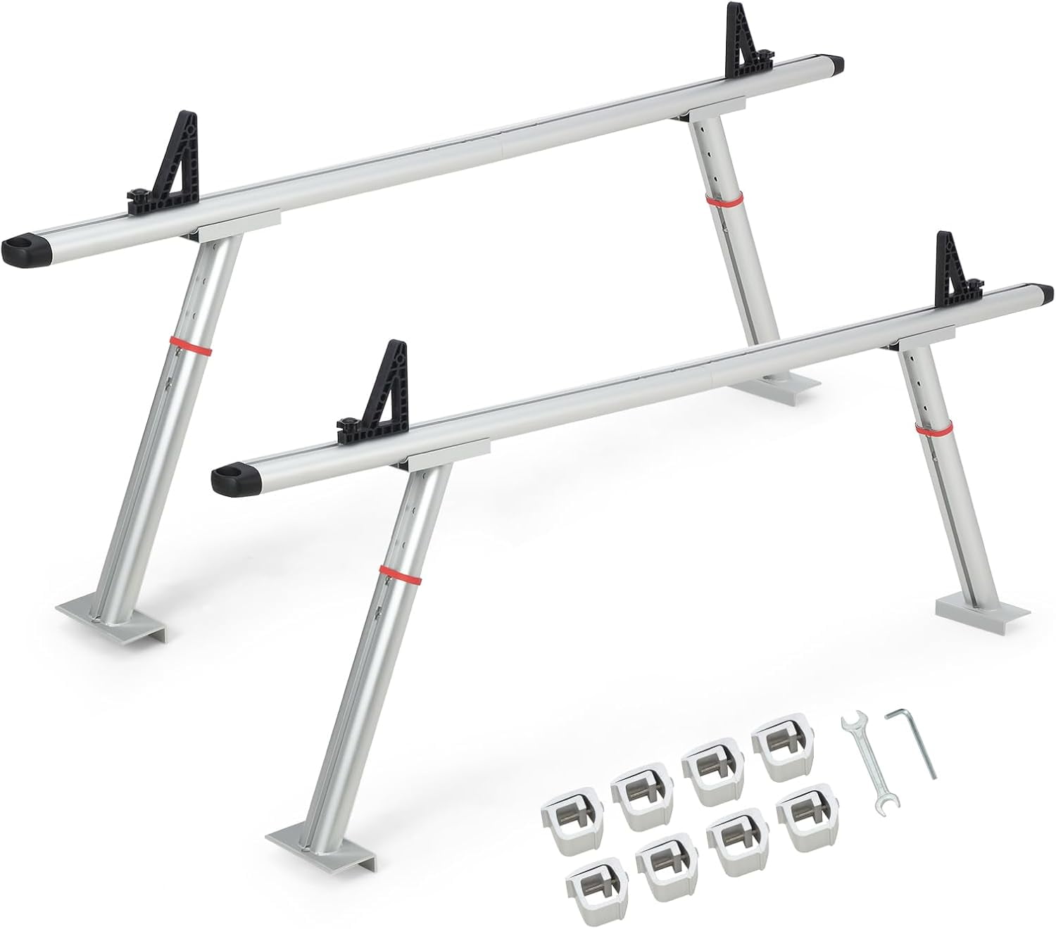EastVita Pickup Truck Ladder Rack | 17"-29" Adjustable Width 800 LB ...