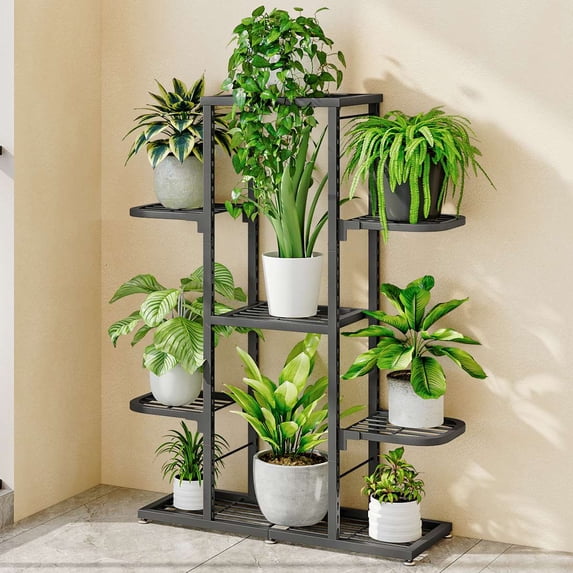 EastVita Plant Stands for Indoor Multiple 5 Tier 9 Potted Plant Shelf ...