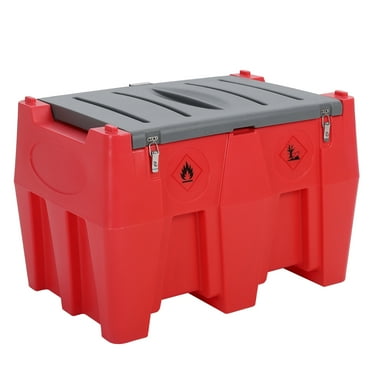 Portable Diesel Fuel Tank with 12V DC Fuel Transfer Pump,58 Gallon Fuel ...