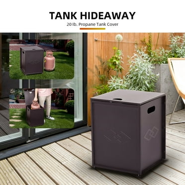 Propane Tank Cover Table, Modern Outdoor Gas Tank Covers, φ16 X 20inch ...