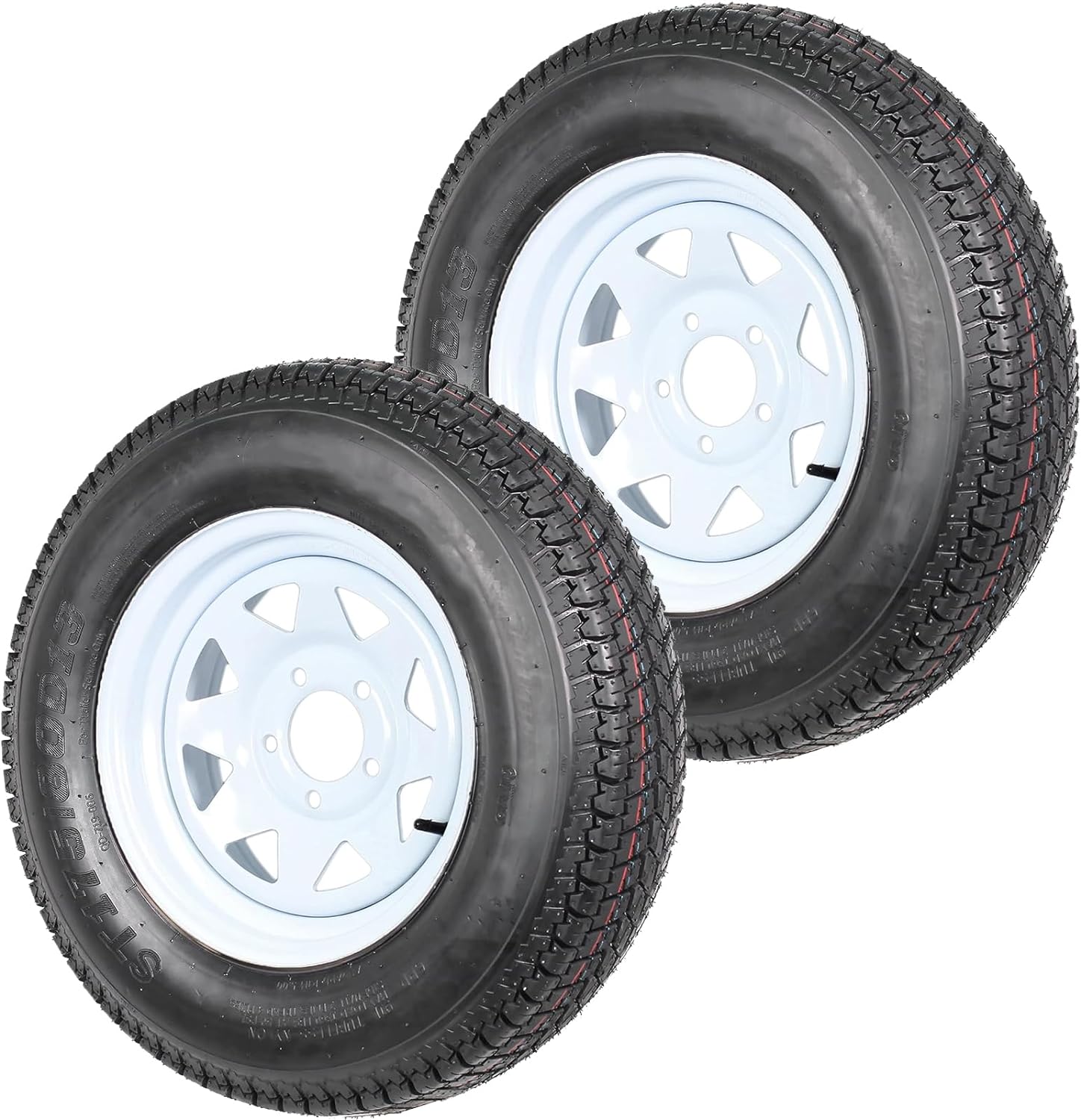 Loadstar Bias Tire and Wheel (Rim) Assembly K353, 530-12 4 Hole 6 Ply ...