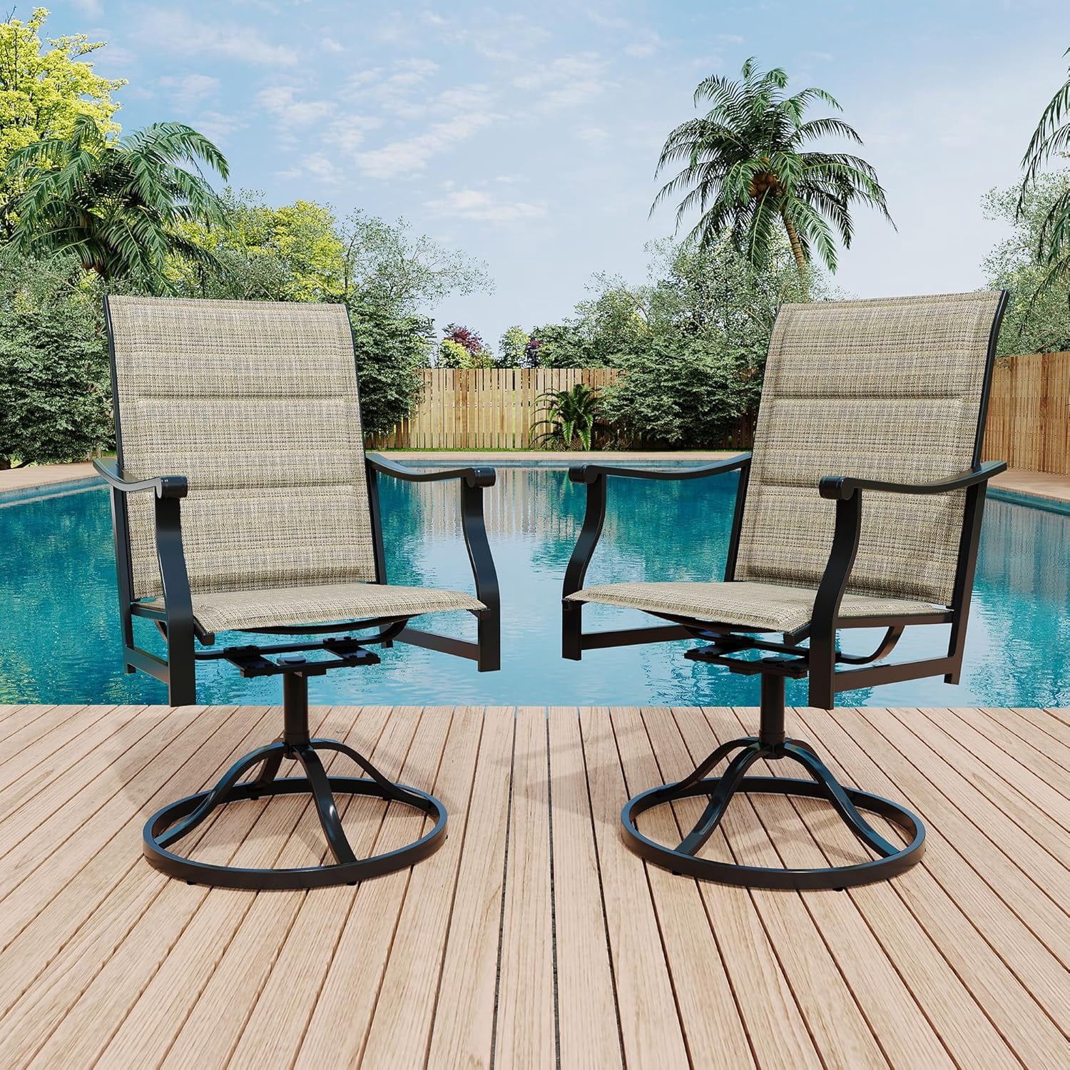 EastVita TrailBlaze Outdoor Patio Conversation Set Wicker Furniture Set ...
