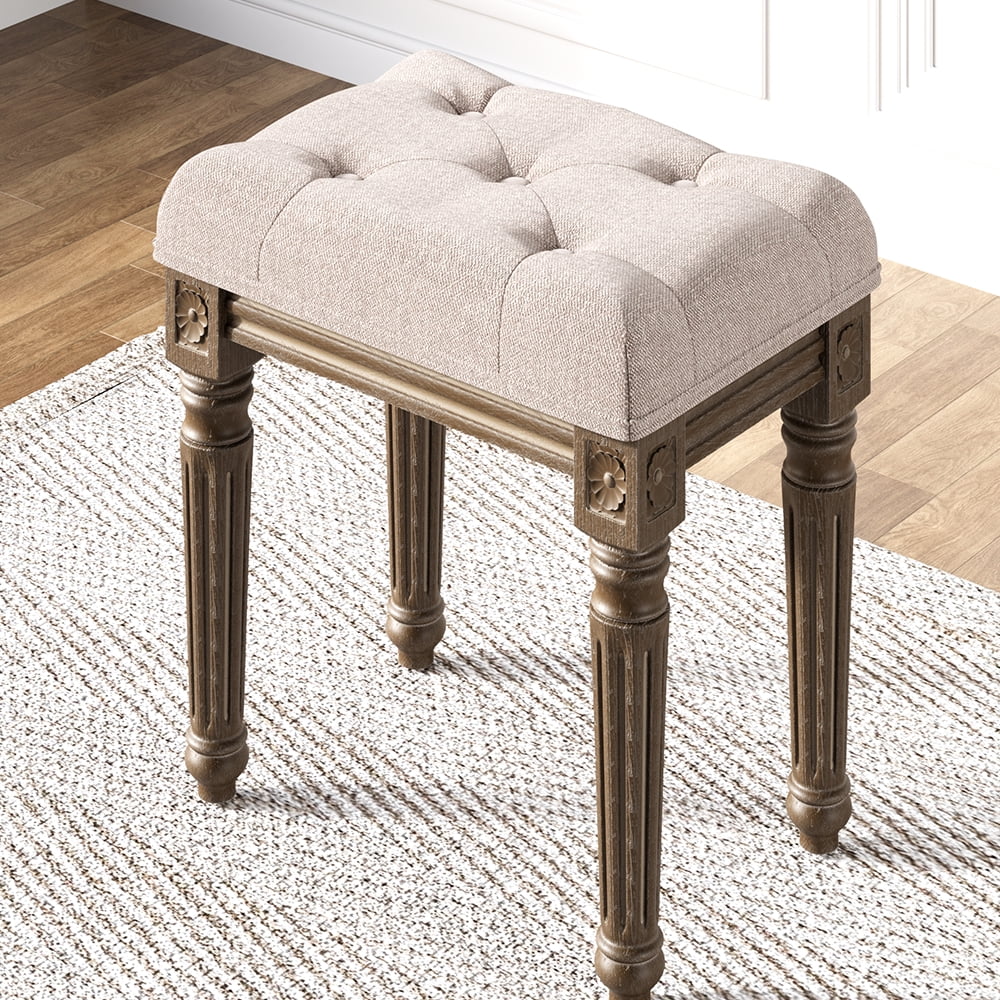 EastVita Vanity Stool,Vanity Chair for Makeup Room,Upholstered Vanity ...