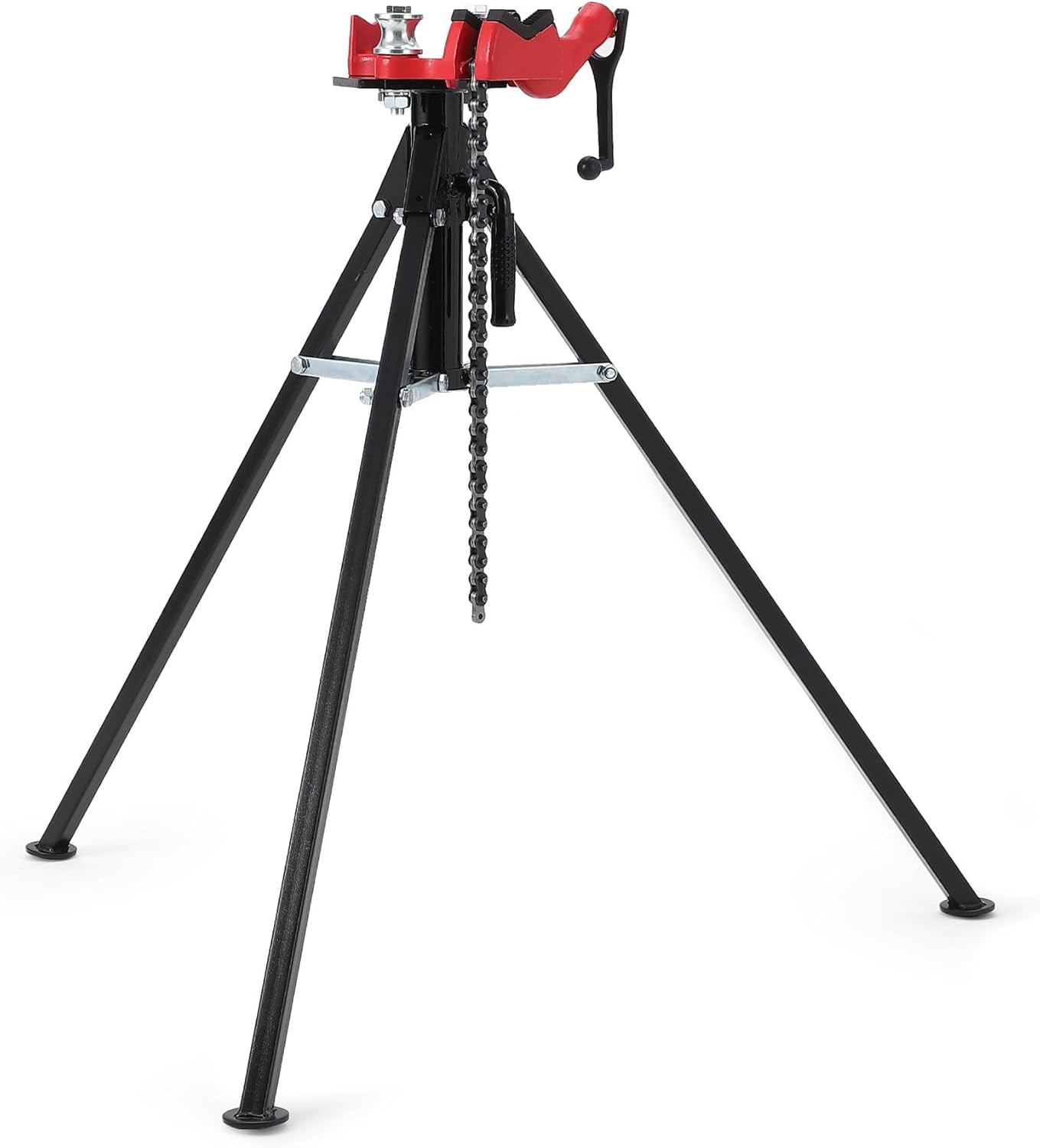 EastVita ripod Pipe Chain Vise 1/8"-5" Capacity, Pipe Stand with ...