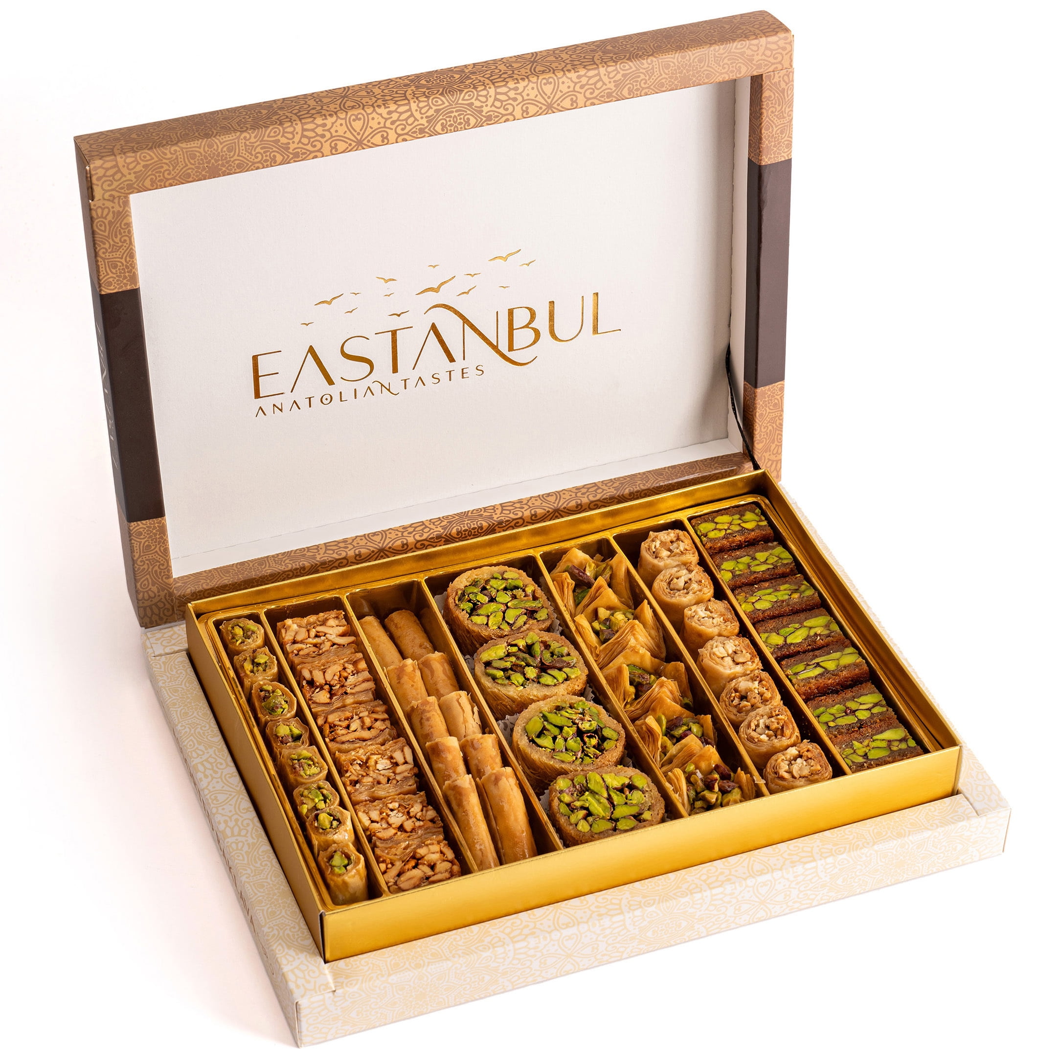 Eastanbul Baklava, Baklava Pastry, Gourmet Assorted Baklava Gift Box, 1 ...