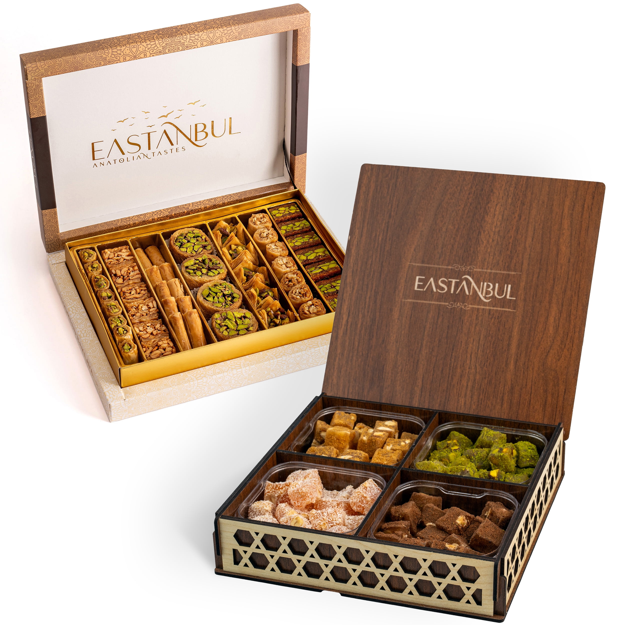 Eastanbul Baklava & Turkish Delight Gift Set, Baklava Gift Box, Turkish ...