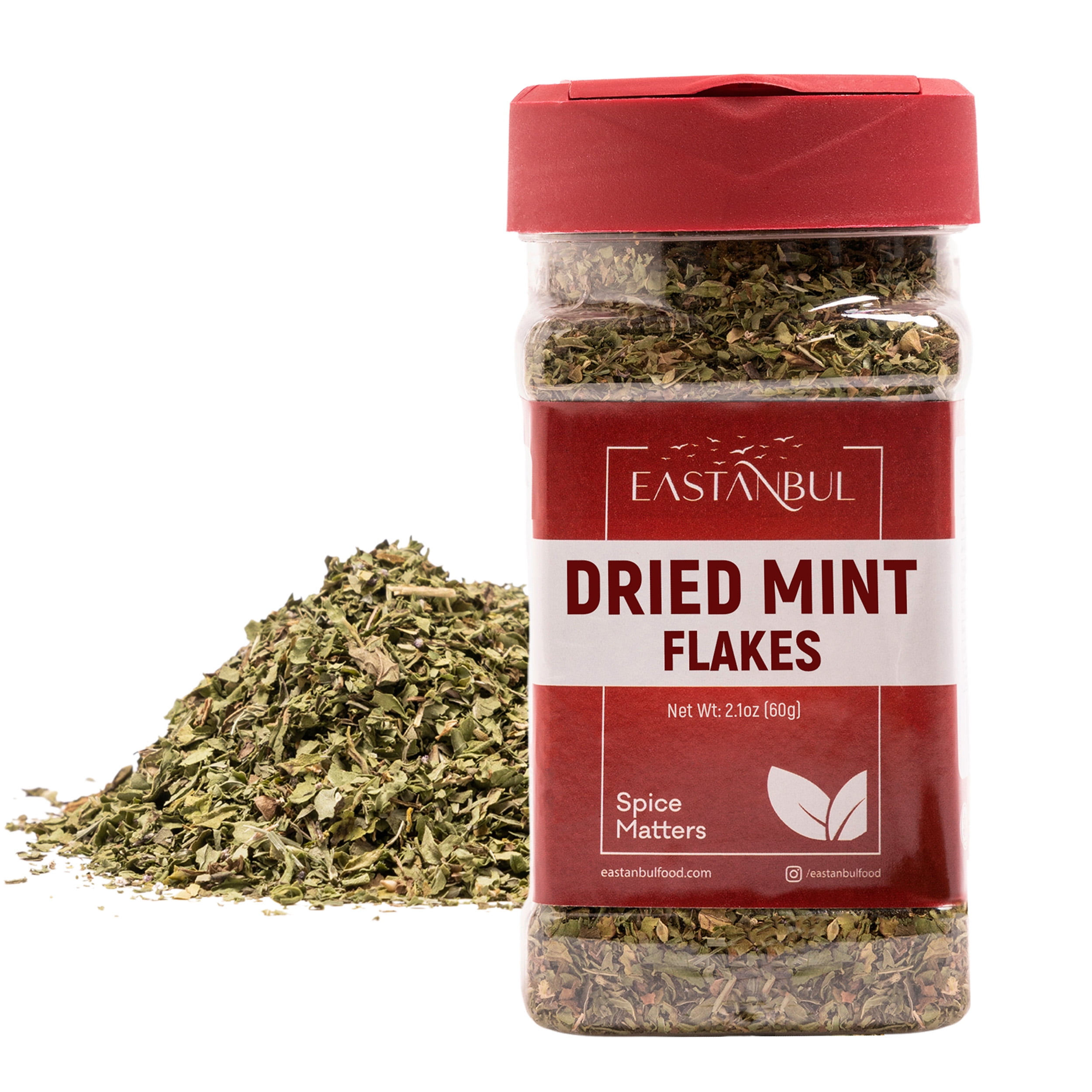 Eastanbul Dried Peppermint Leaves 2.1oz, Aromatic Mint Herb, Vegan ...